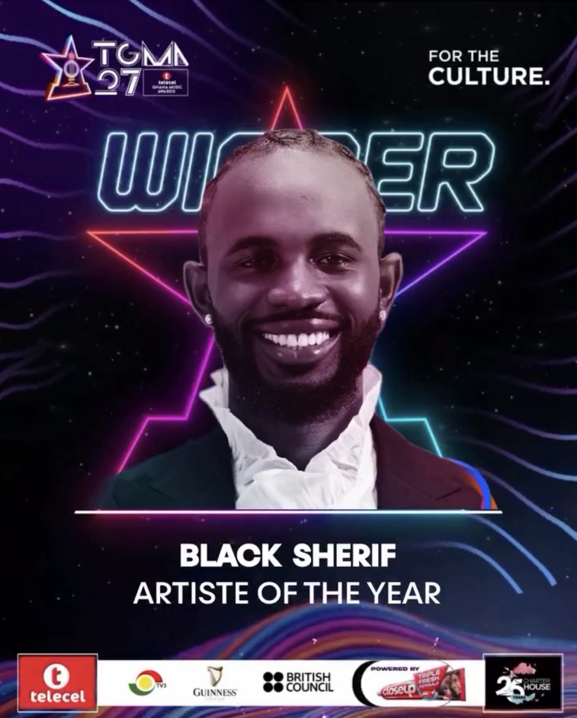 Black Sherif wins Artist of the Year, full list of TGMA 2026 Winners ...